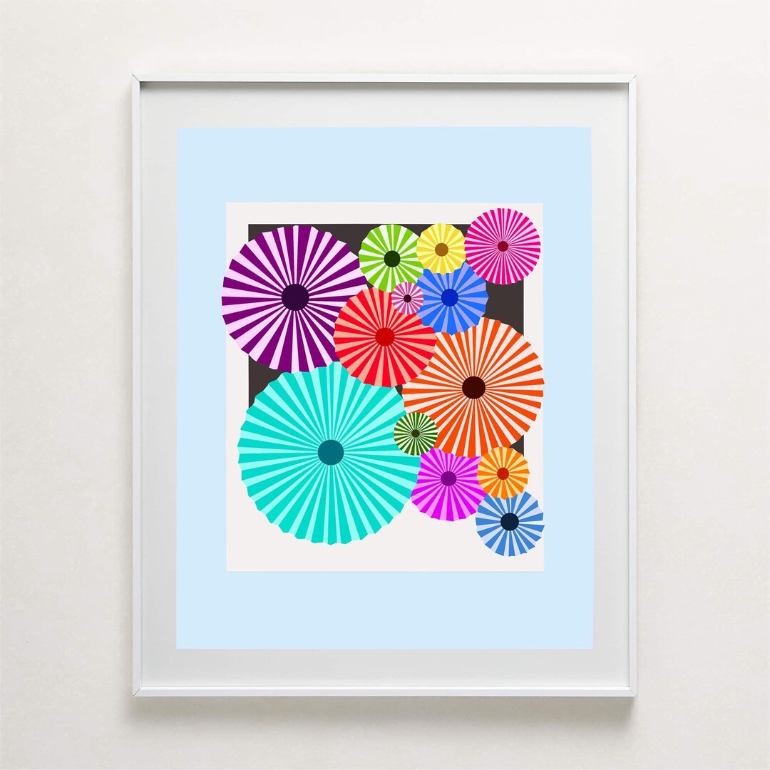 Pinwheel Art, Pinwheel Print, Kids Abstract Print, Abstract Nursery Art ...