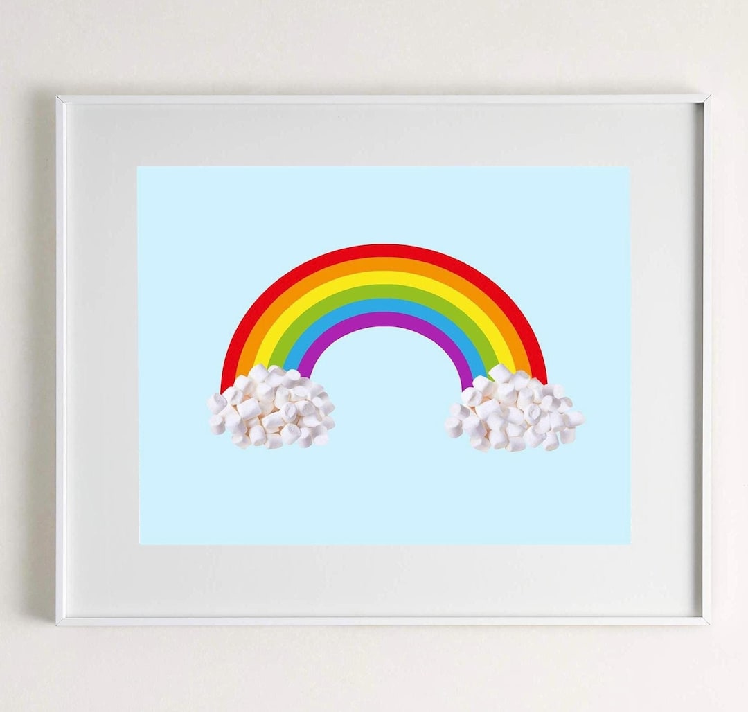 Rainbow Print, Kids Rainbow Art, Rainbow Nursery Art, Rainbow Art Print ...