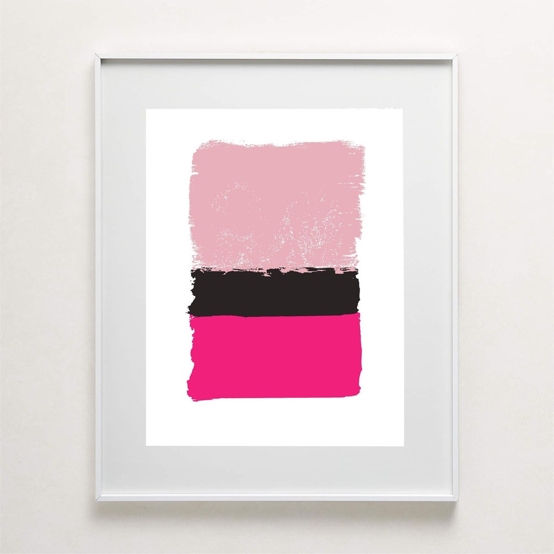 Pink Abstract Art Print, Pink Abstract Wall Art, Abstract Pink Print ...