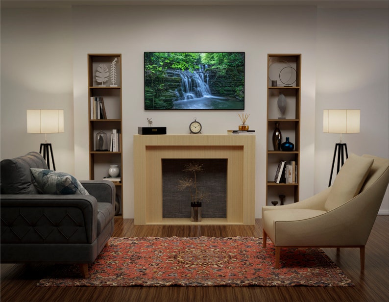 Samsung Frame TV Photo Art / Hidden Waterfall Oasis / 4k Digital Art ...