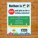 Road Sign Birthday Invitation Car Birthday Invitation | Etsy