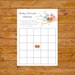 Bird Nest Baby Shower Bingo Game, Bird Nest Baby Shower Game Card, Bird ...