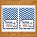 Nautical Thank You Card - Nautical Baby Shower, Nautical Birthday Party ...