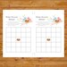 Bird Nest Baby Shower Bingo Game, Bird Nest Baby Shower Game Card, Bird ...
