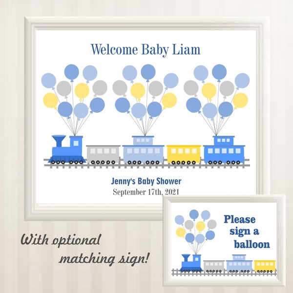 Train Baby Shower - Etsy