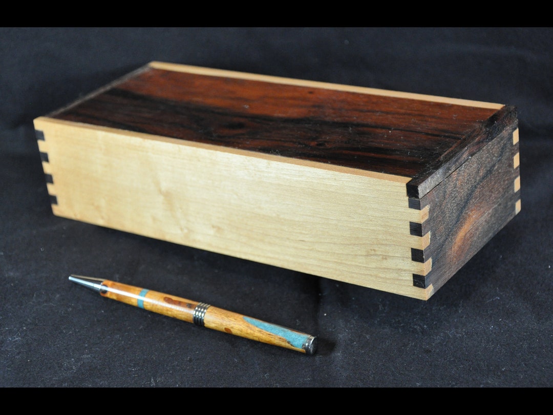 Treasure Box, Black Walnut and Maple - Etsy