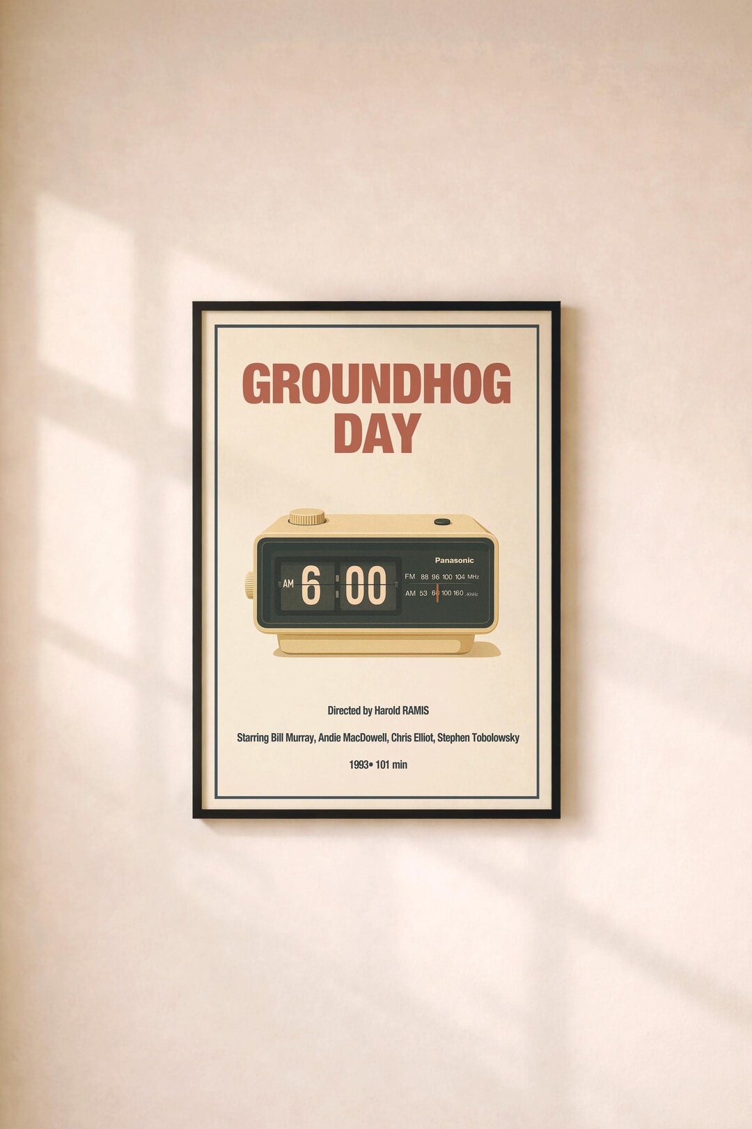 Groundhog Day Minimalist Movie Poster – Vintage Style Film Art Print, 6 ...