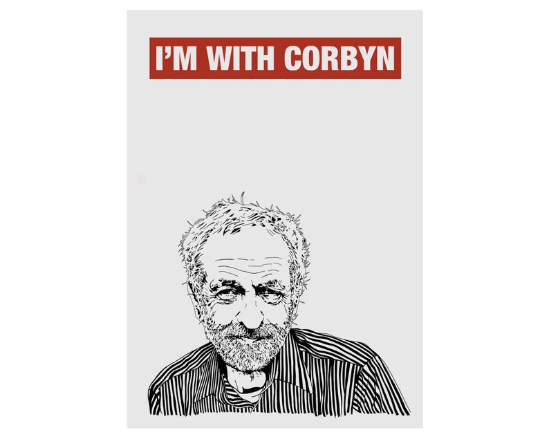 JEREMY CORBYN Special Edition I'm With Corbyn - Etsy