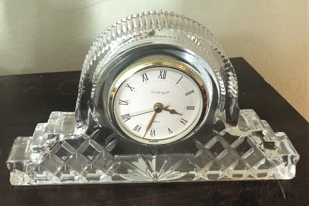 Crystal Legends by Godinger Quartz Clock 24% Lead Crystal 10 Inch - Etsy