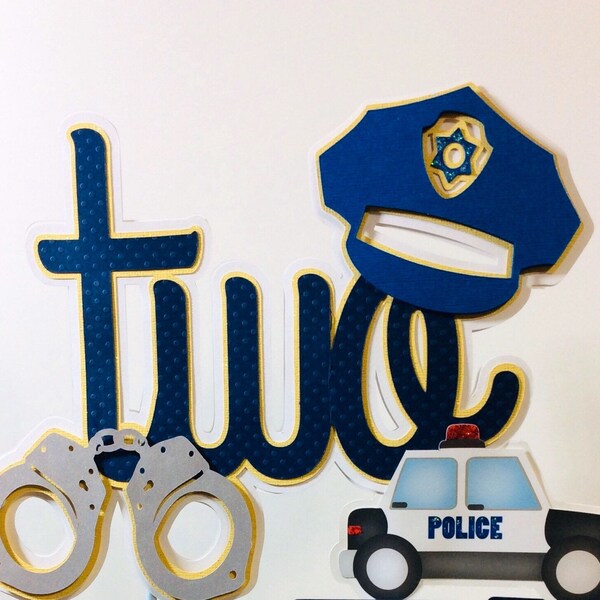 Police Cake Topper - Etsy