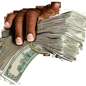 NEW MONEY in HAND Cash Stacks Held by Hustler Gangster Cream ...