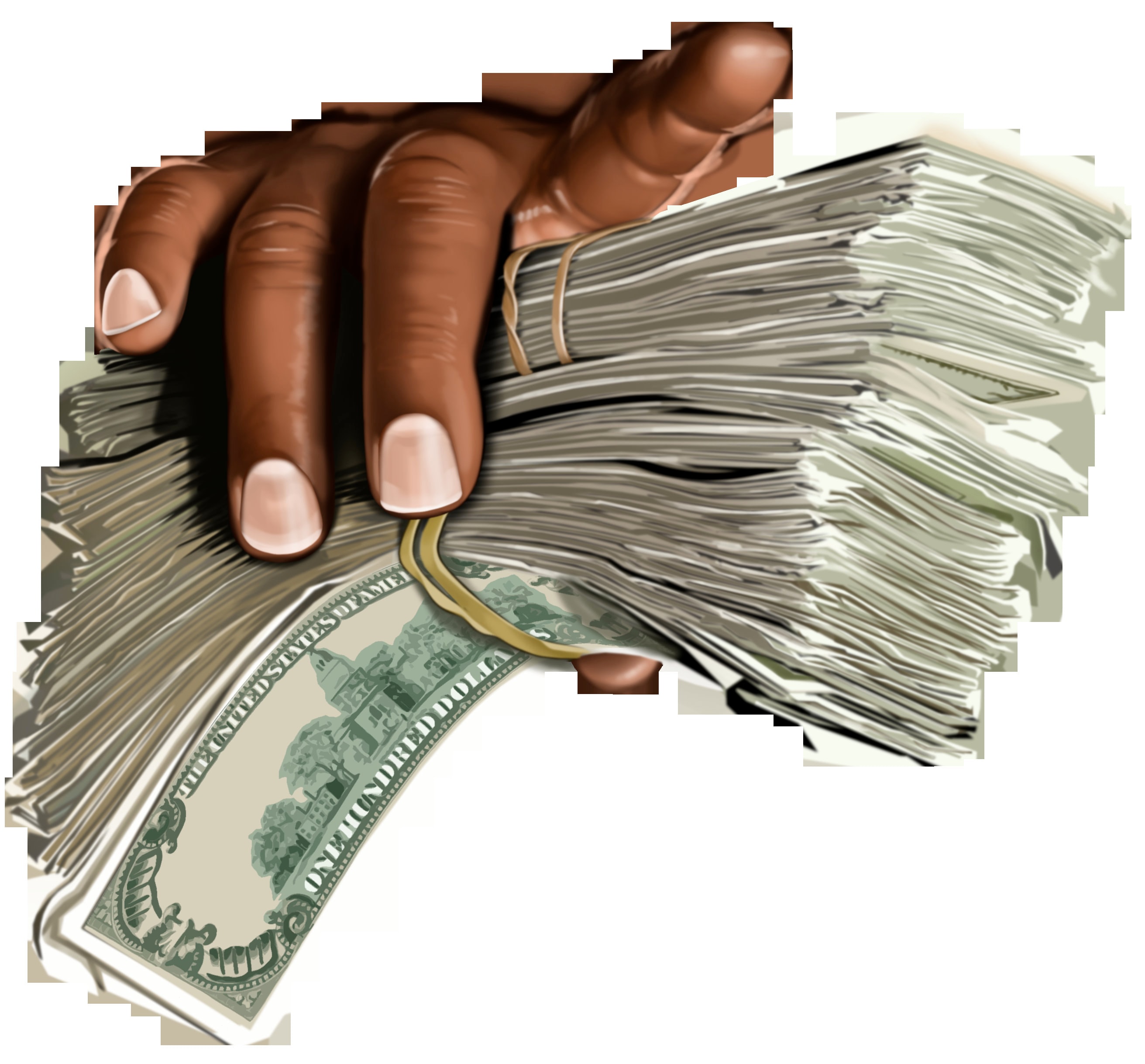 NEW MONEY in HAND Cash Stacks Held by Hustler Gangster Cream ...