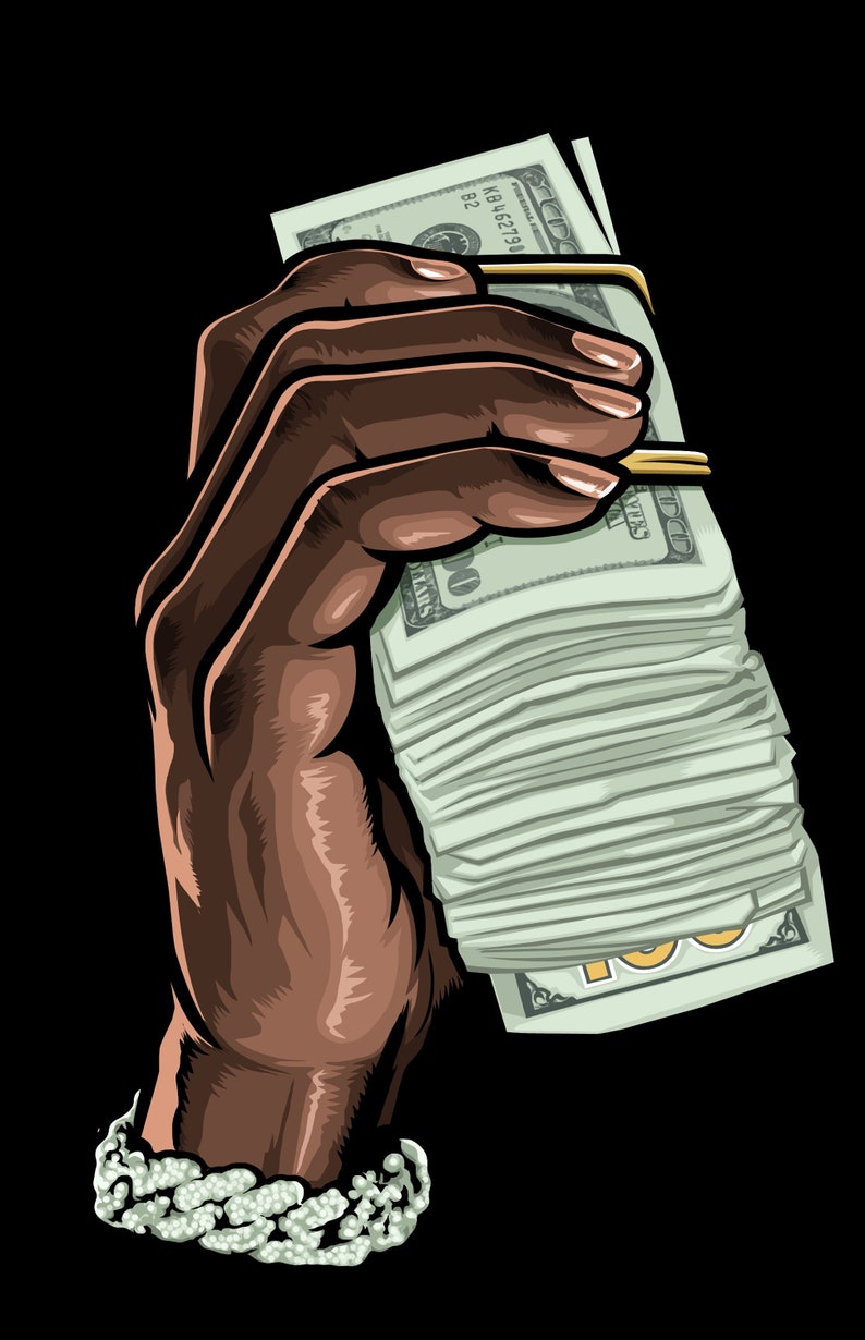 MONEY IN HAND Cash Stacks Held by Hustler Gangster Cream Paperchaser ...