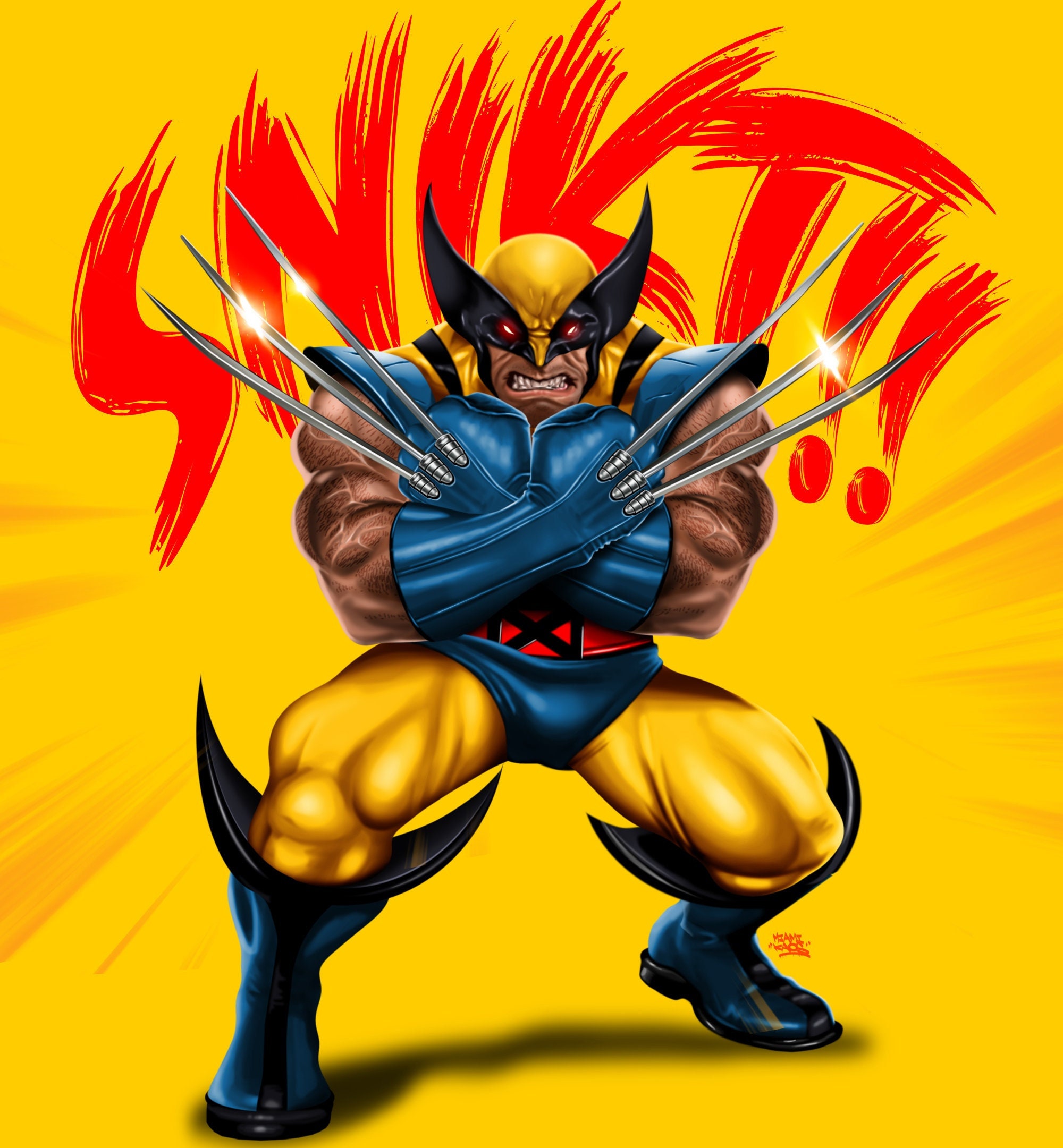 Rocket Mascot Clipart Wolverine