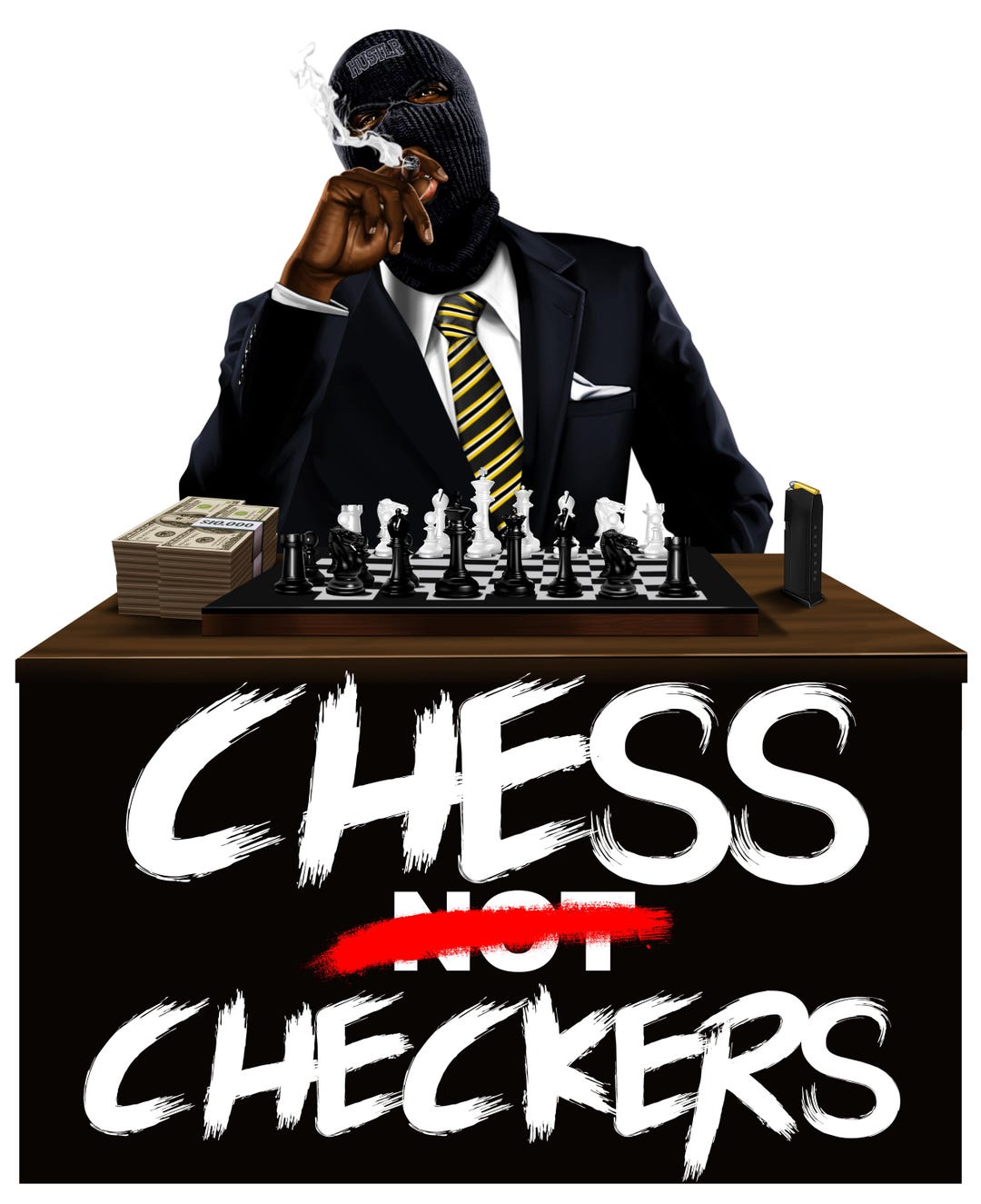MONEY, POWER & RESPECT, Cash Money, Cash Stacks Held by Hustler ...