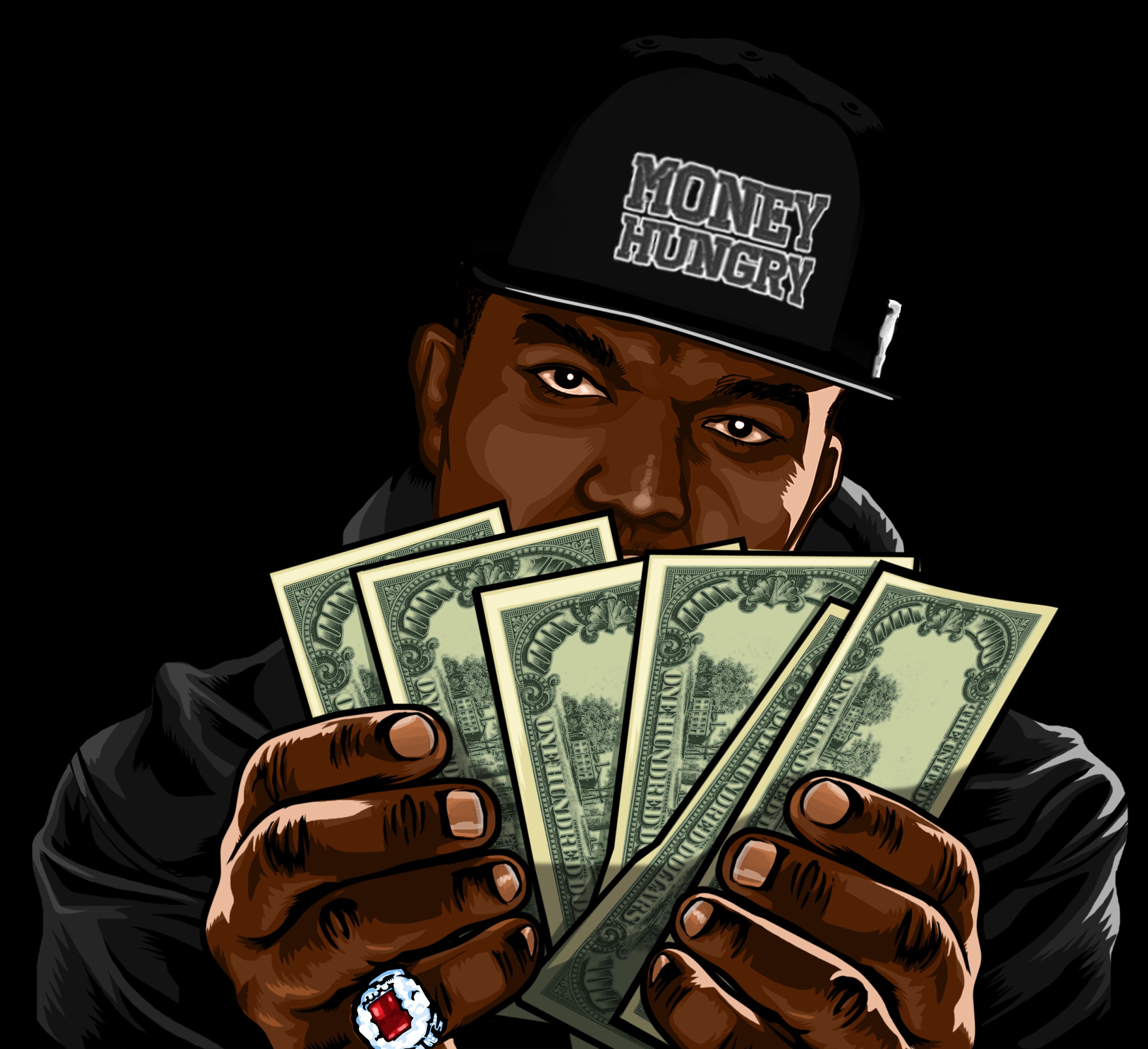 GET THE MONEY Paper Chaser, Png & Jpg , Hustler, Money Hungry, Boss ...