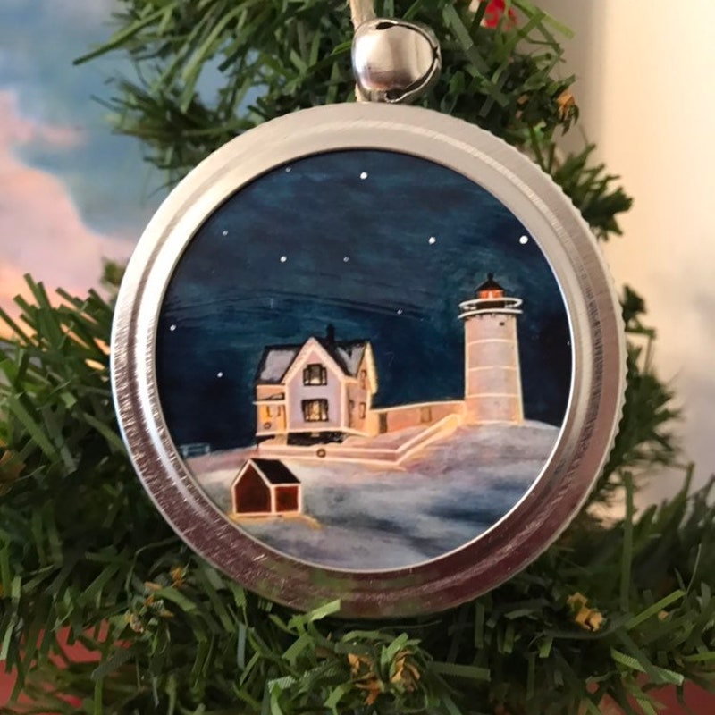 Christmas Lighthouse - Etsy