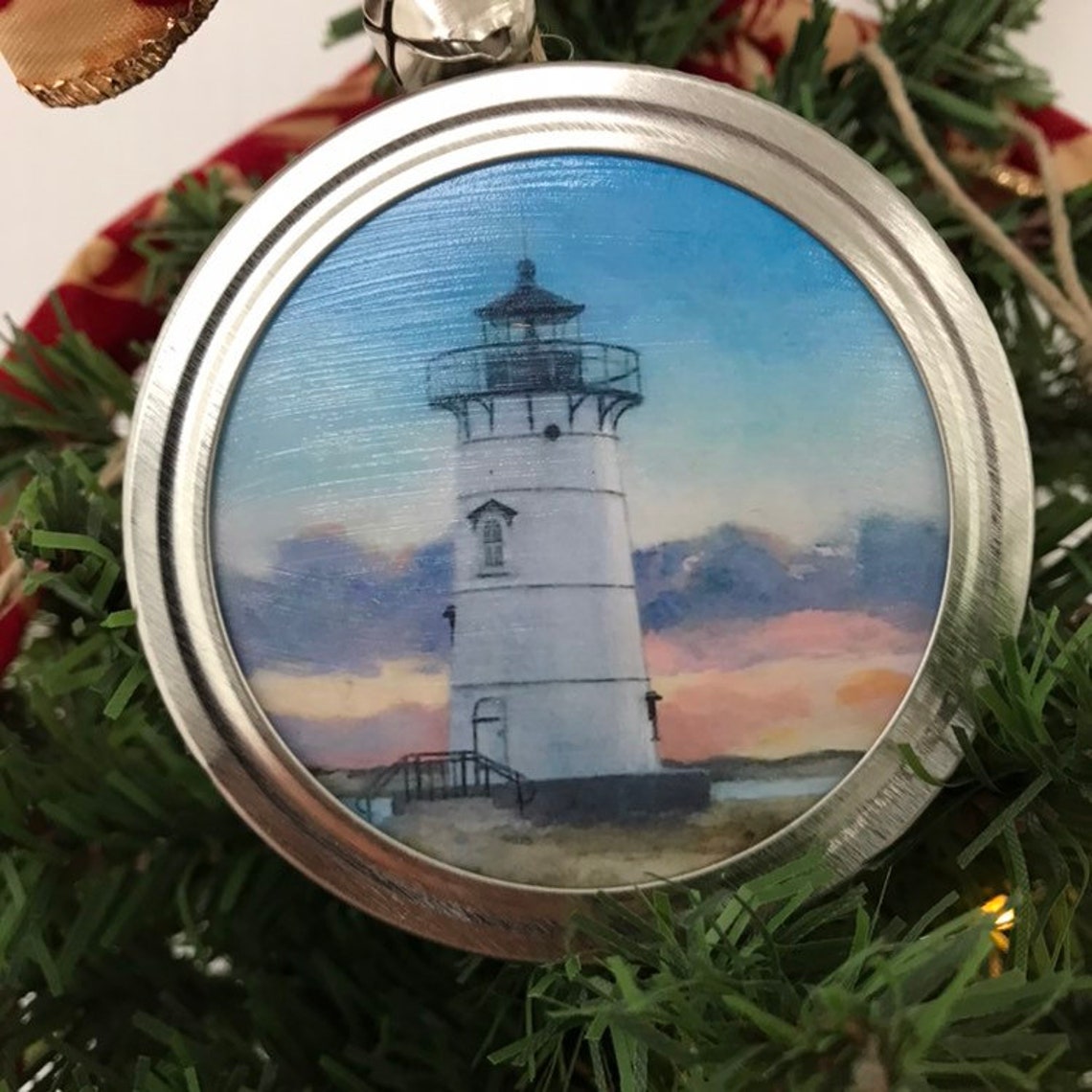 Edgartown Lighthouse Ornament - Etsy