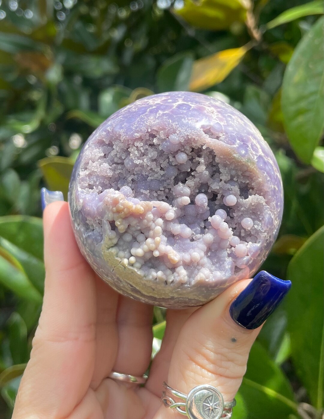 Grape Agate, Grape Agate Sphere, Botryoidal Purple Chalcedony - Etsy