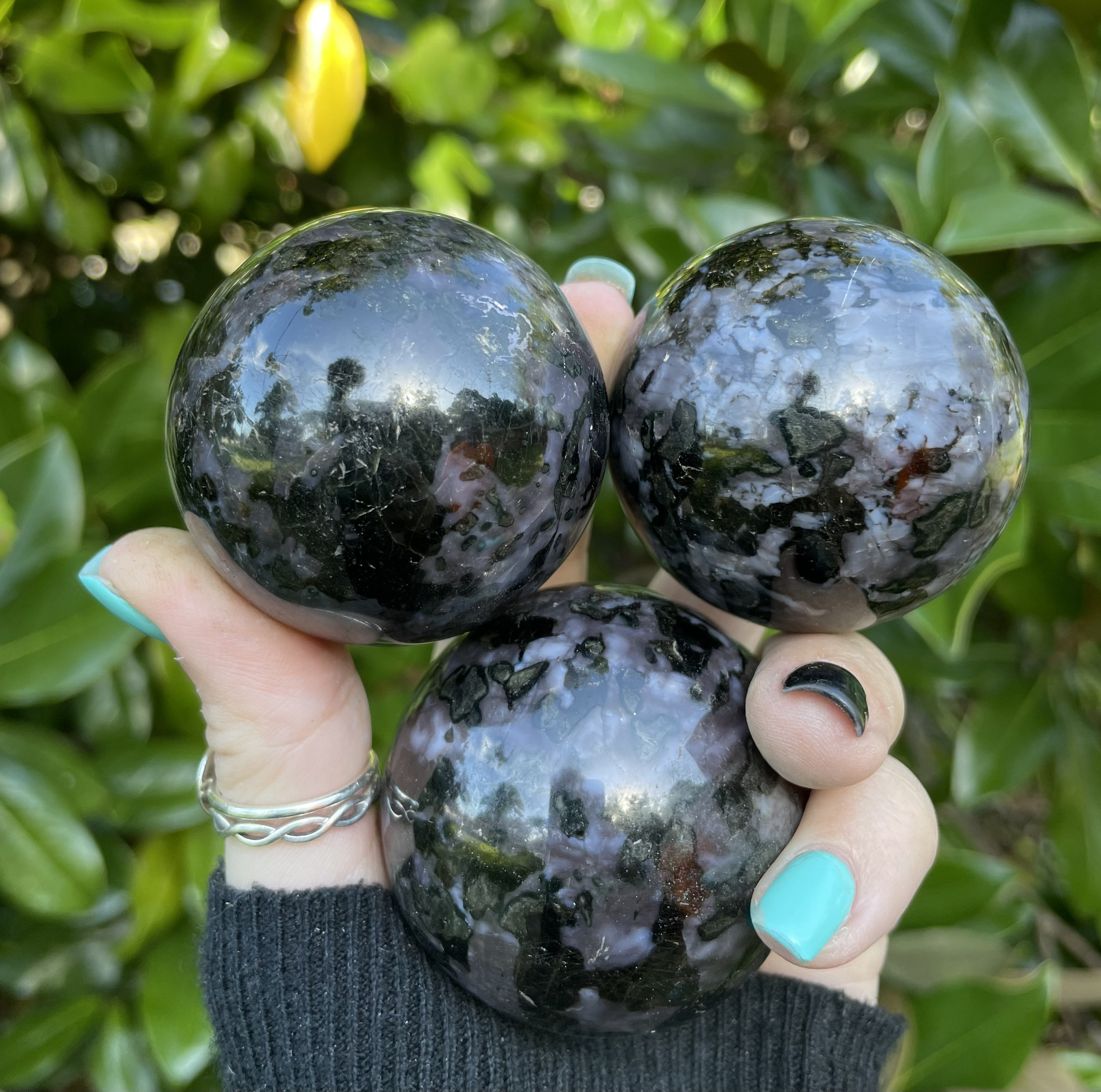 Merlinite, Merlinite Sphere, Indigo Gabbro, Qty. 1 - Etsy
