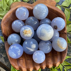 Blue Chalcedony Sphere, Blue Chalcedony, Qty. 1 - Etsy