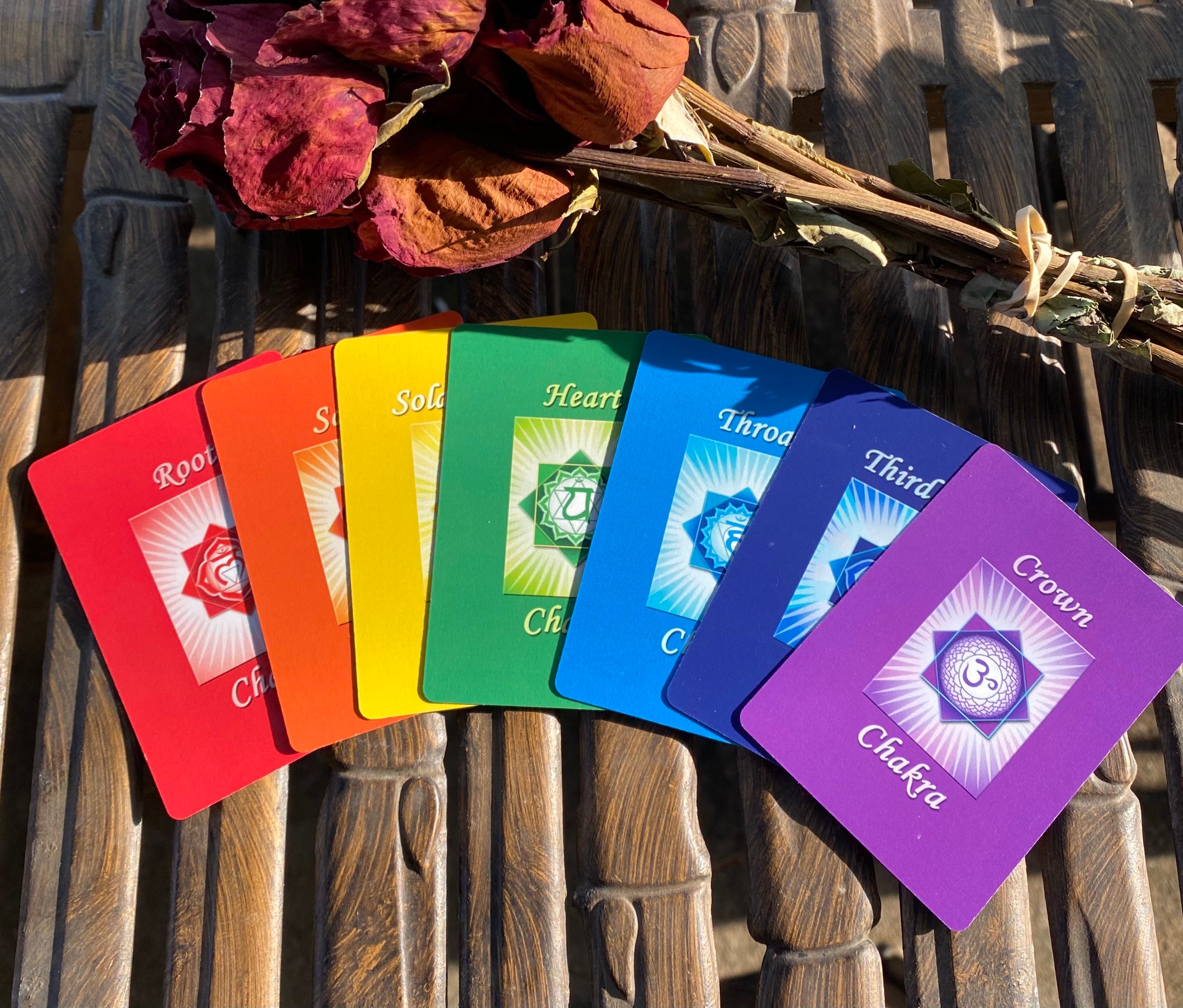 Chakra Cards Chakra Healing Chakra Information Qty. 1 Set | Etsy