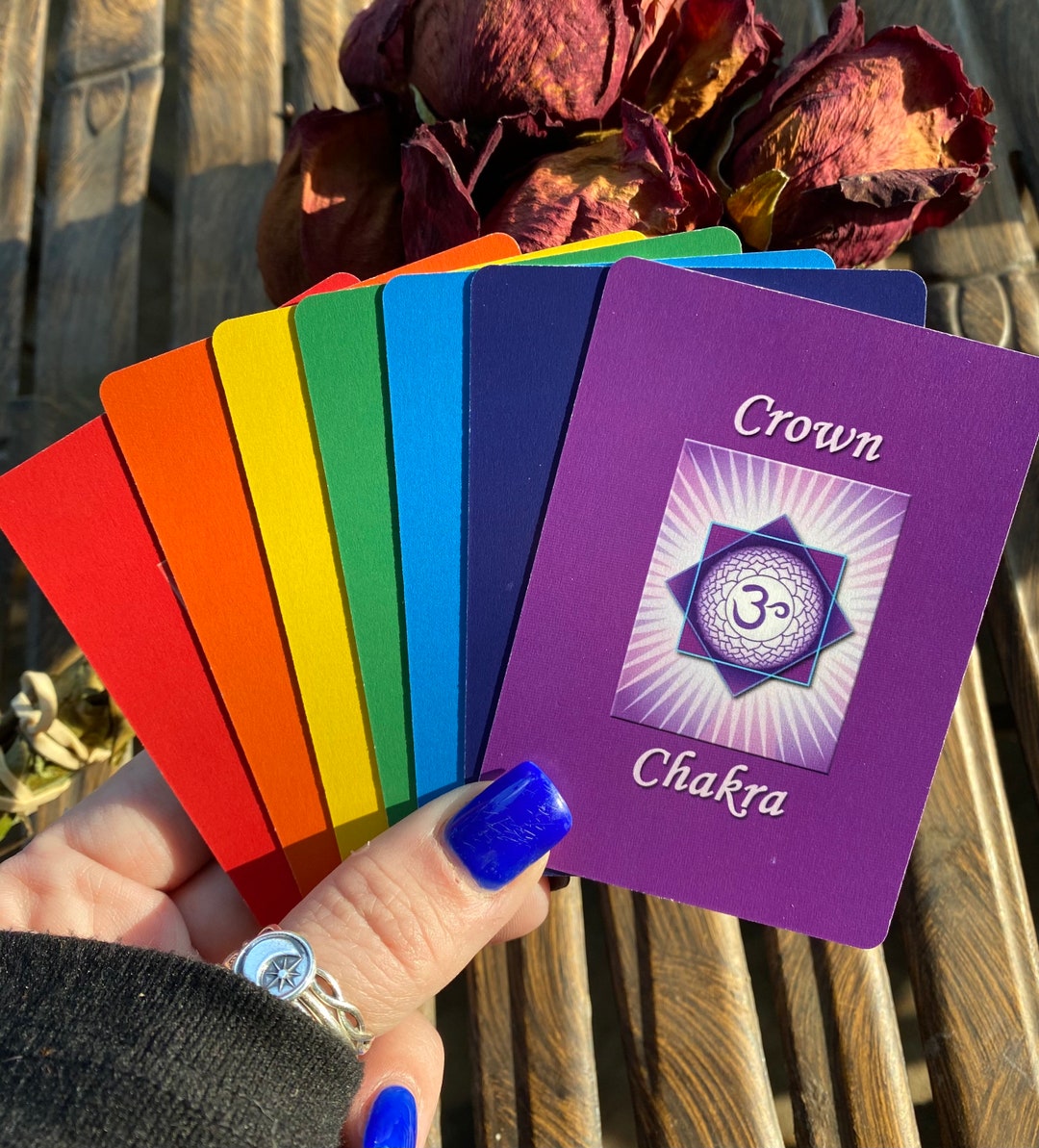 Chakra Cards, Chakra Healing, Chakra Information, Qty. 1 Set of (7 ...