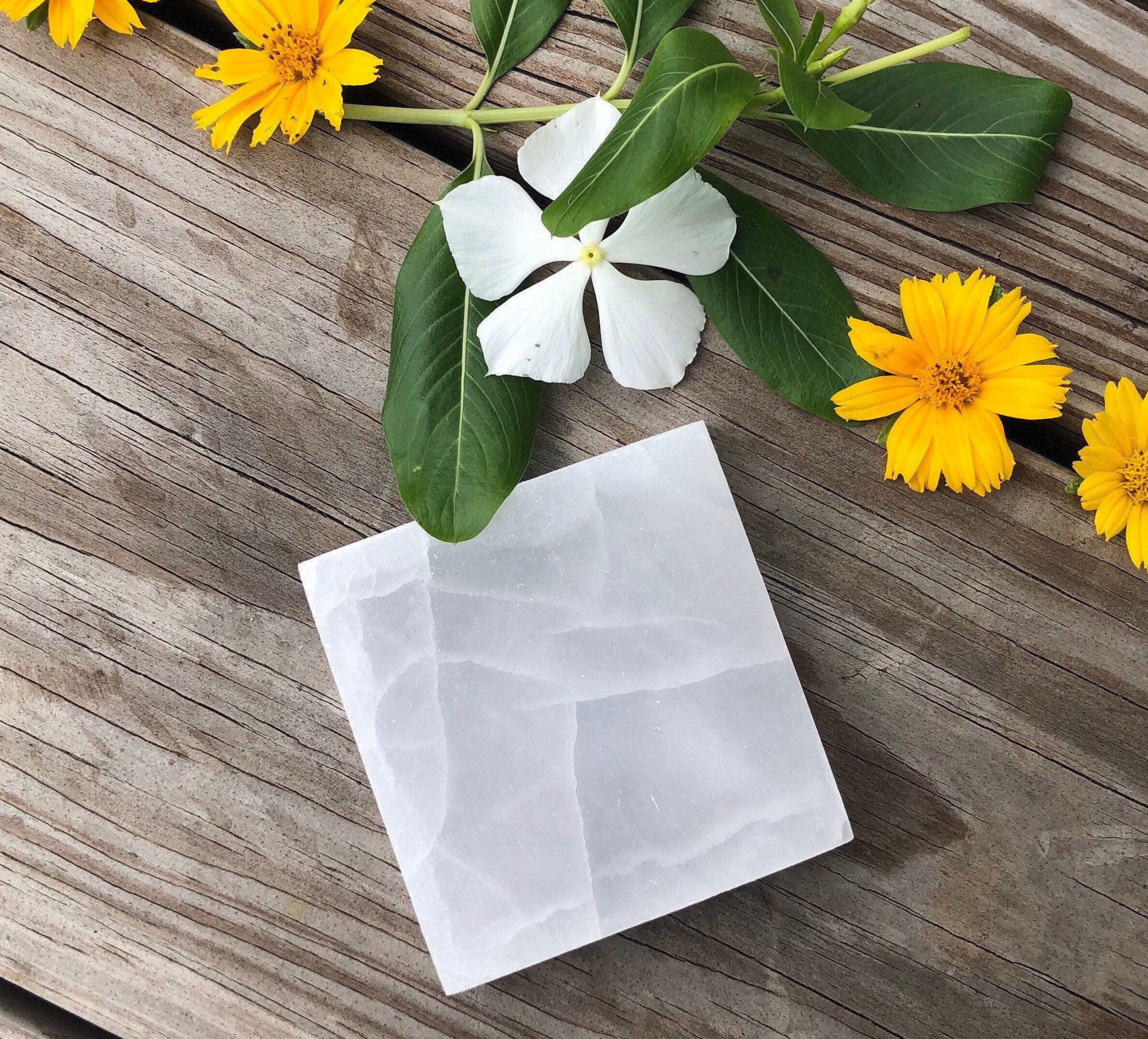 Selenite Square, Selenite Charging Plate - Etsy