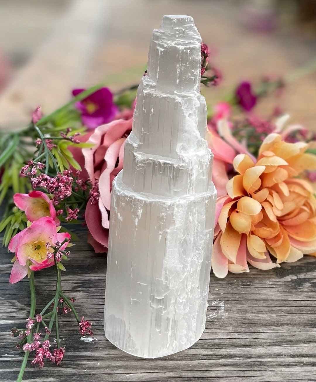 Selenite, Selenite Tower, Crystal Decor, Rock Collection, Qty. 1 - Etsy