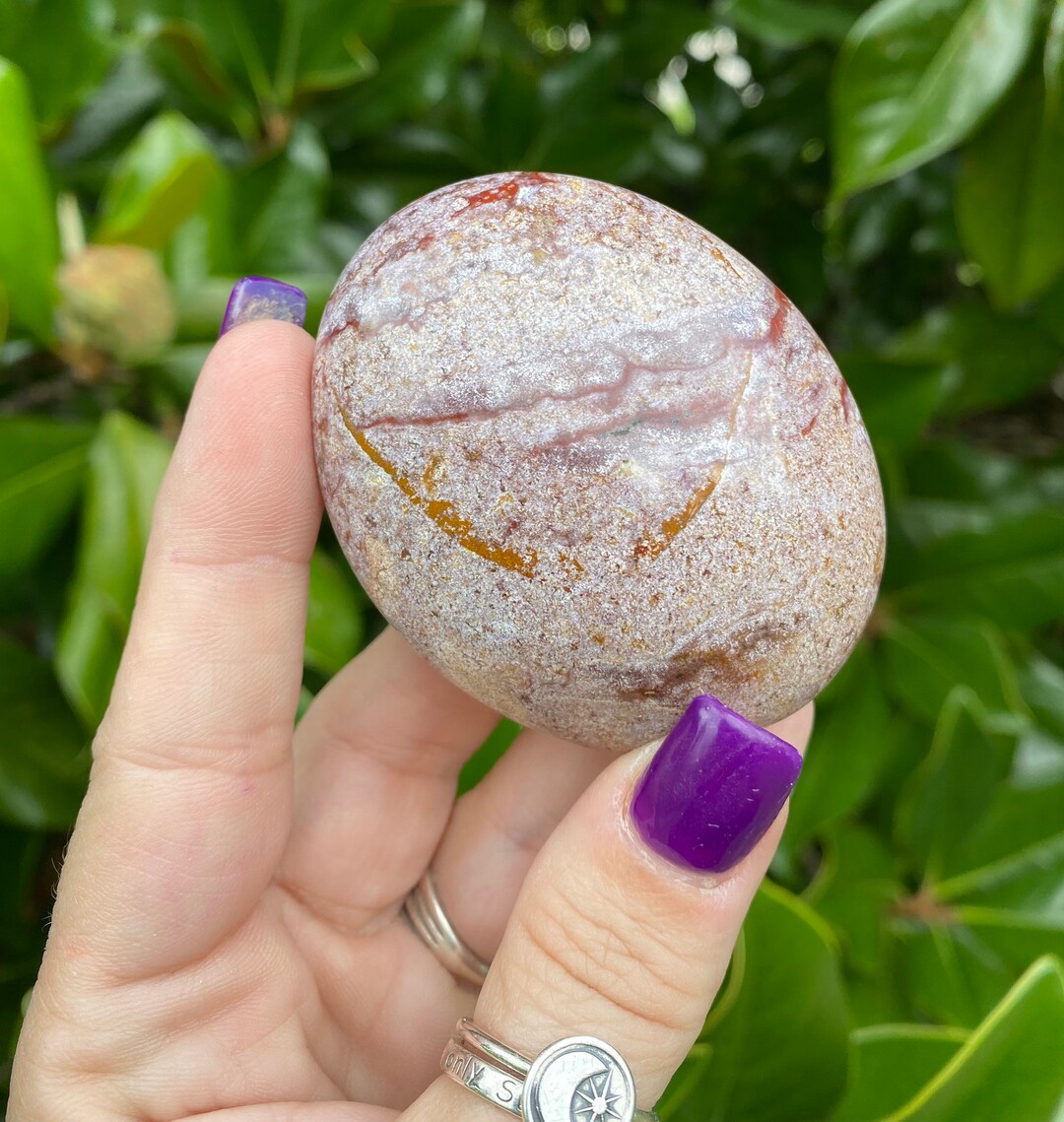 Ocean Jasper, Ocean Jasper Palm Stone, Ocean Jasper Palmstone - Etsy