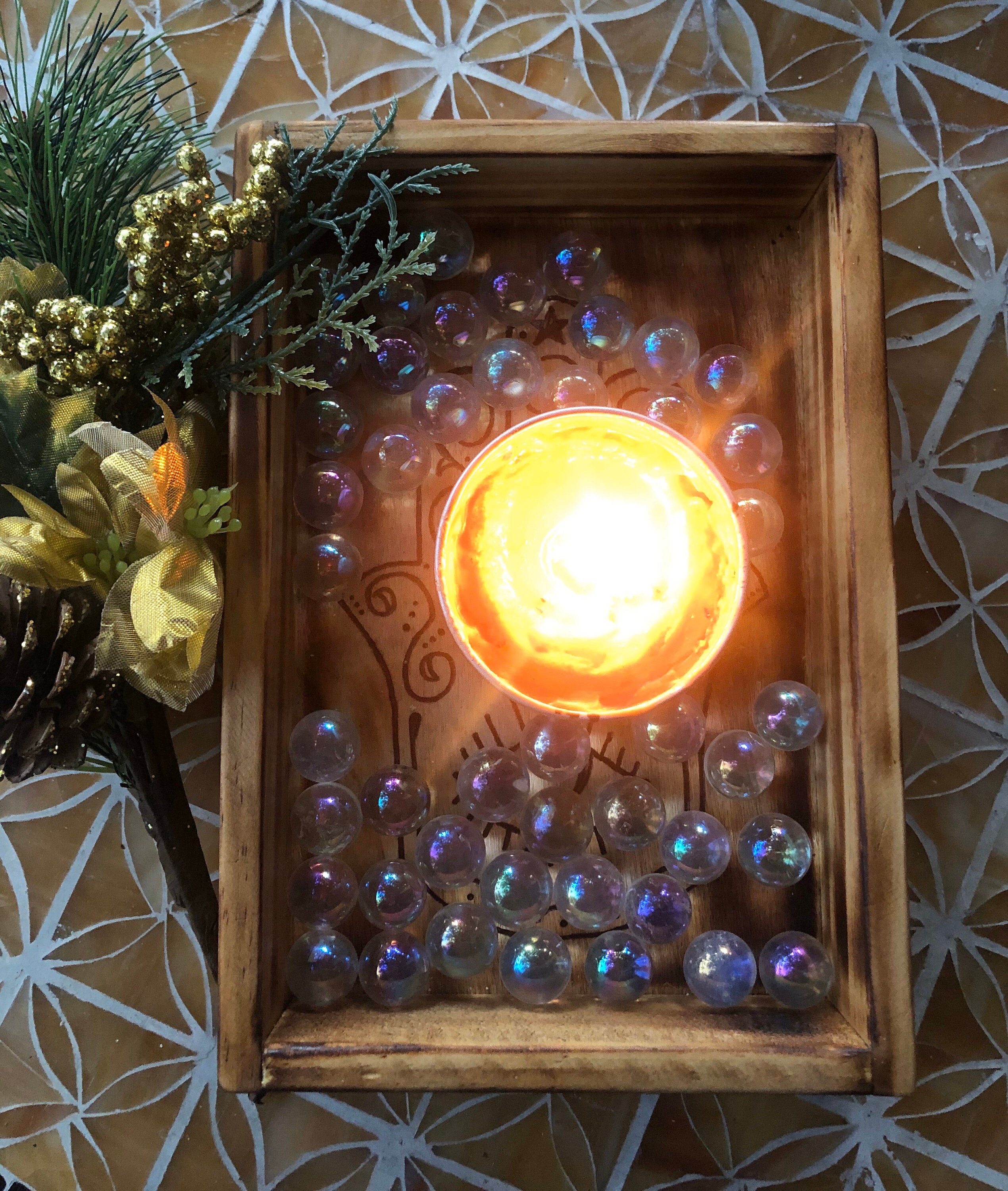 Moon Phase Tray Wood Tray Crystal Tray MOON Crystal Decor | Etsy