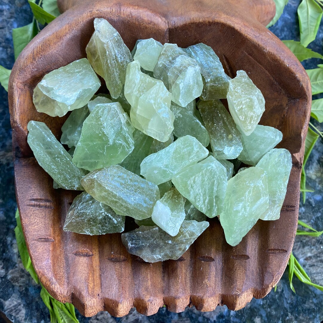 Green Calcite, Raw Green Calcite, Qty. 1 - Etsy