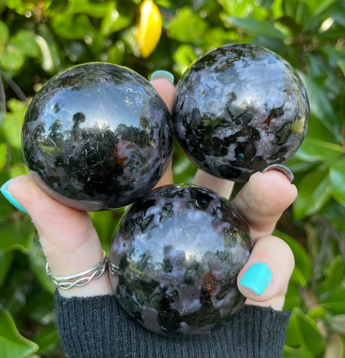 Merlinite, Merlinite Sphere, Indigo Gabbro, Qty. 1 - Etsy