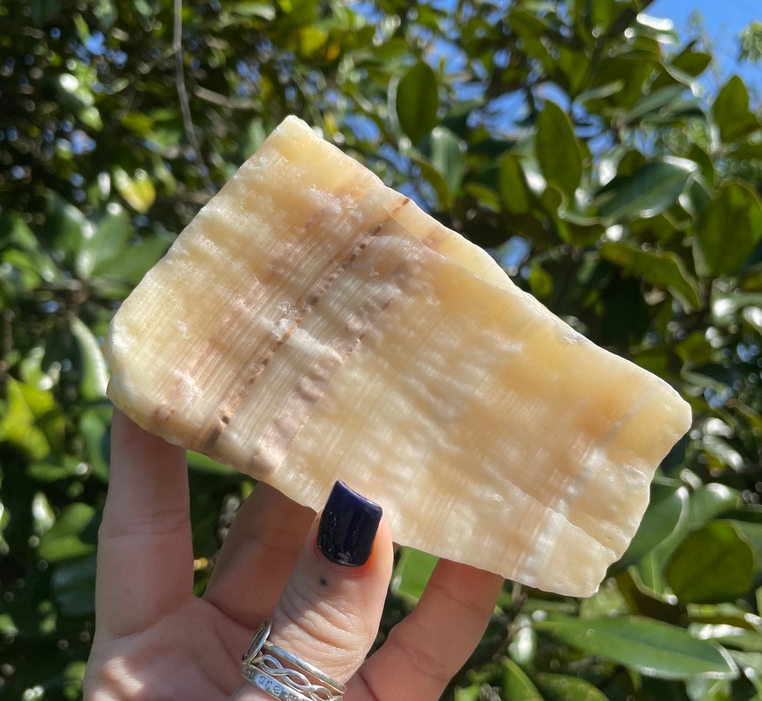 Orange Calcite, Orange Calcite Slab - Etsy
