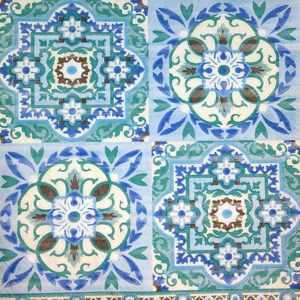 Decoupage Tiles - Etsy