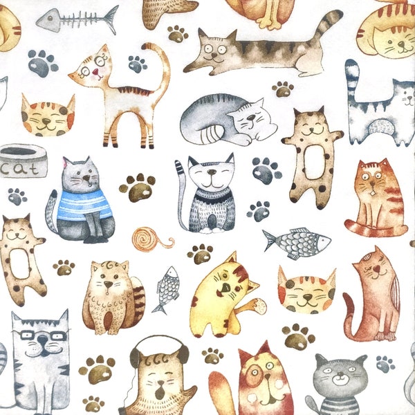Decoupage Cat - Etsy