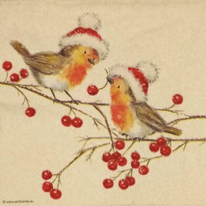 T814 3 Pieces of Single Recycled Paper Napkins for Decoupage, Craft ...