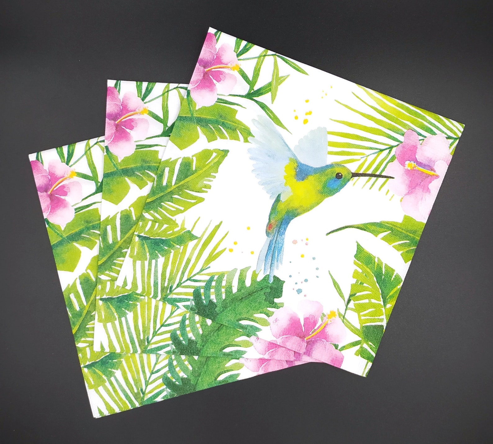 Q927# 3 Pieces of Single Paper Napkins for Decoupage, Craft Tissue ...