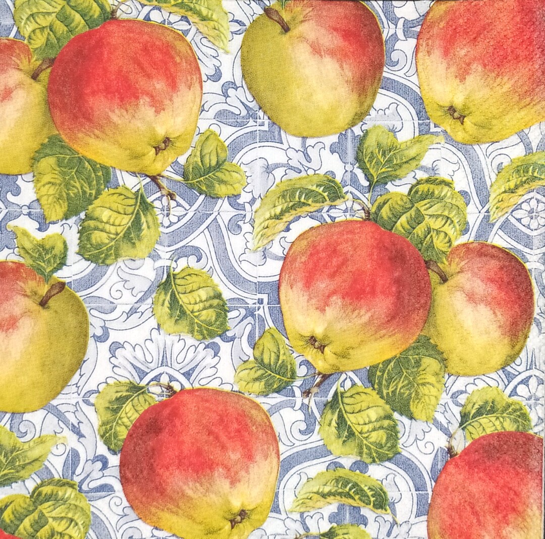 Q162# 3 Piece of Single Paper Napkins for Decoupage, Craft Tissue, Red ...