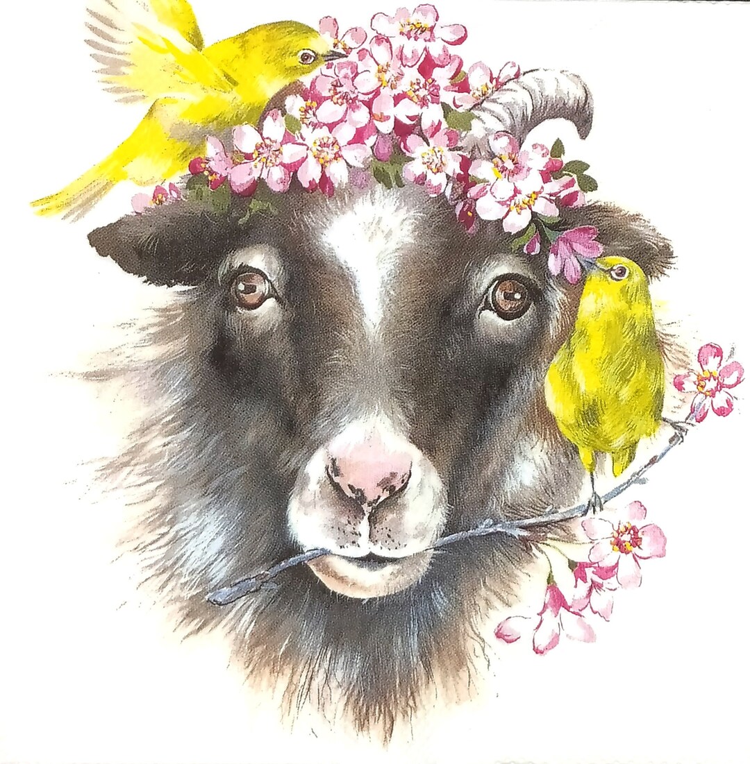 P823# 3 Pieces of Single Paper Napkins for Decoupage, Craft Tissue ...