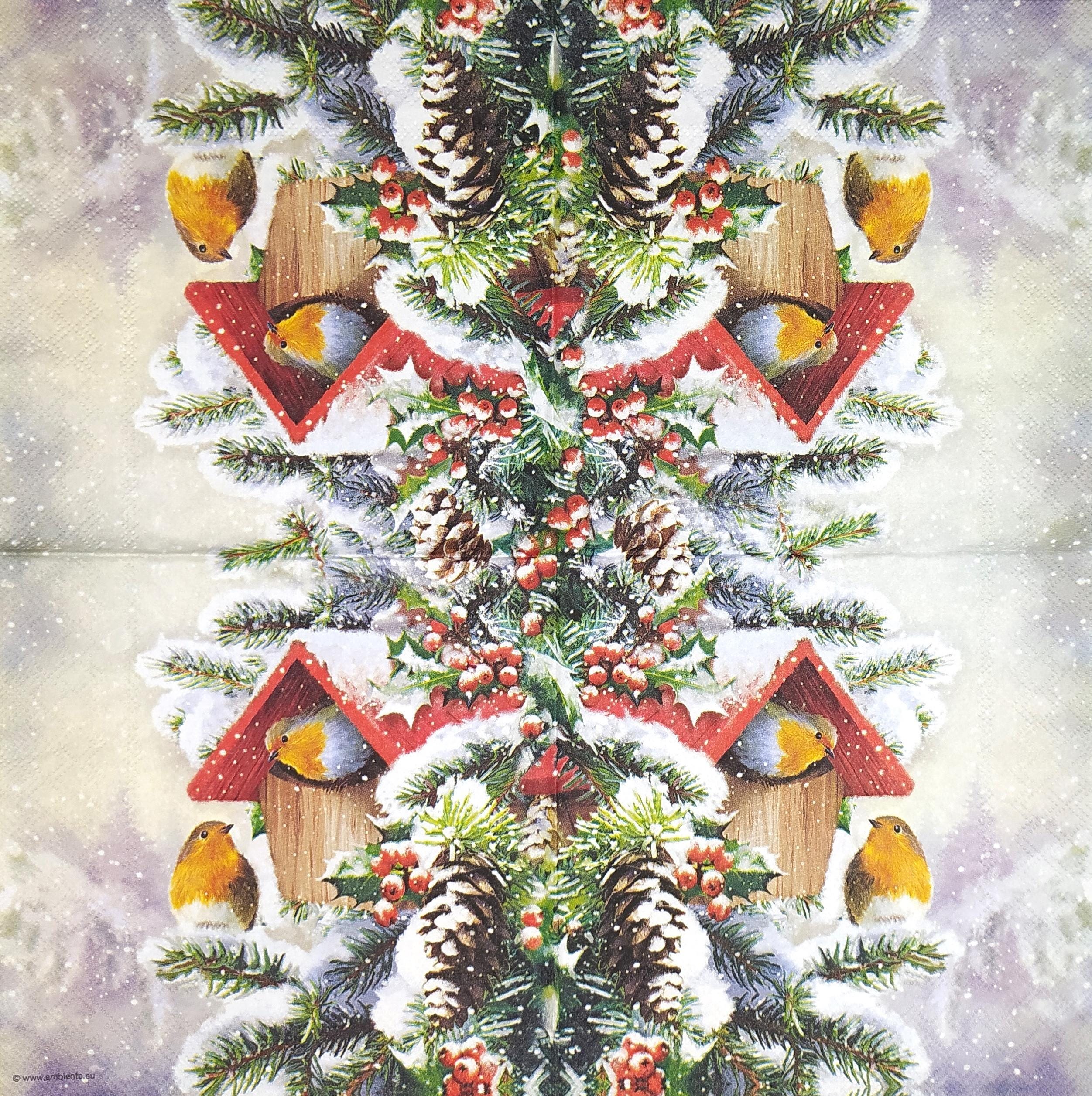 T803# 3 Pieces of Single Paper Napkins for Decoupage, Craft Tissue, Two ...