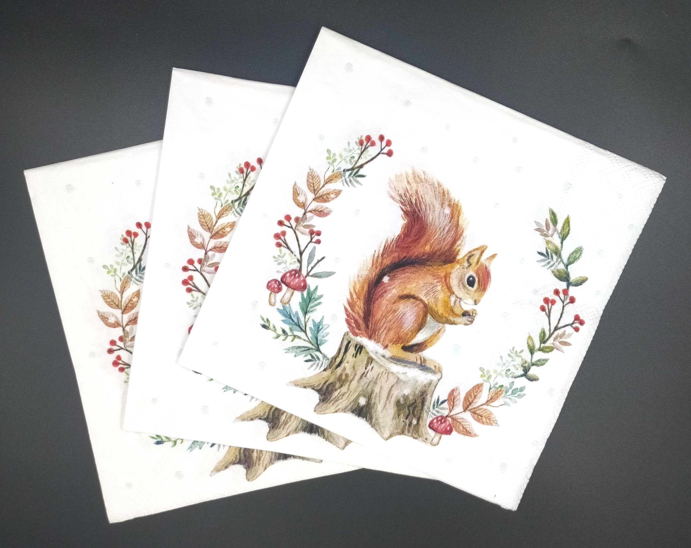 S484 3 Pieces of SMALL Single Paper Napkins for Decoupage - Etsy