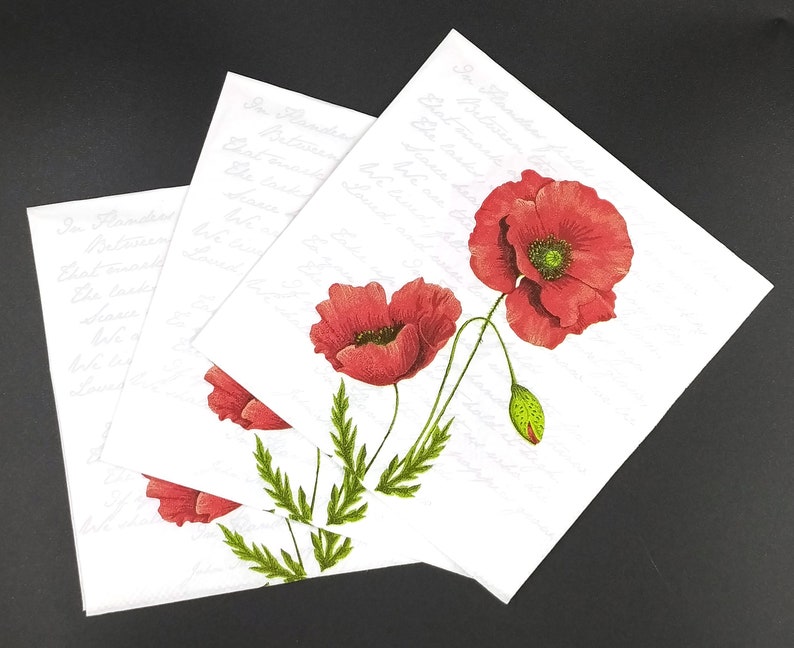 S360 3 Pieces of SMALL Single Paper Napkins for Decoupage - Etsy