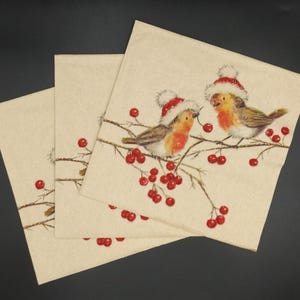 T814 3 Pieces of Single Recycled Paper Napkins for Decoupage, Craft ...