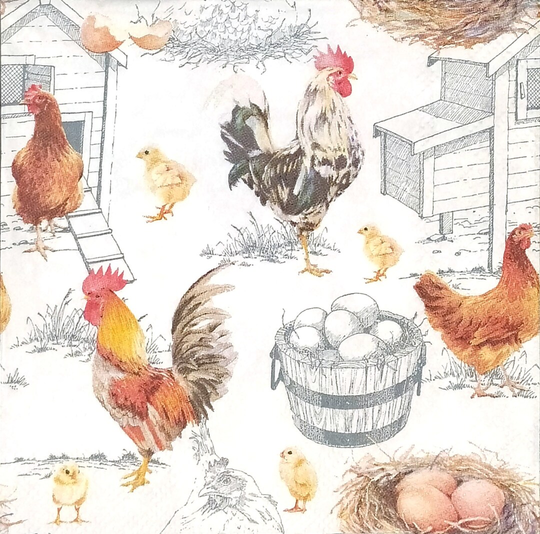 S542# 3 Pieces of SMALL Single Paper Napkins for Decoupage, Craft ...