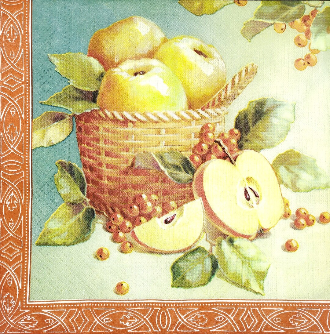 N317 3 Piece of Single Paper Napkins for Decoupage, Craft Tissue, Red ...