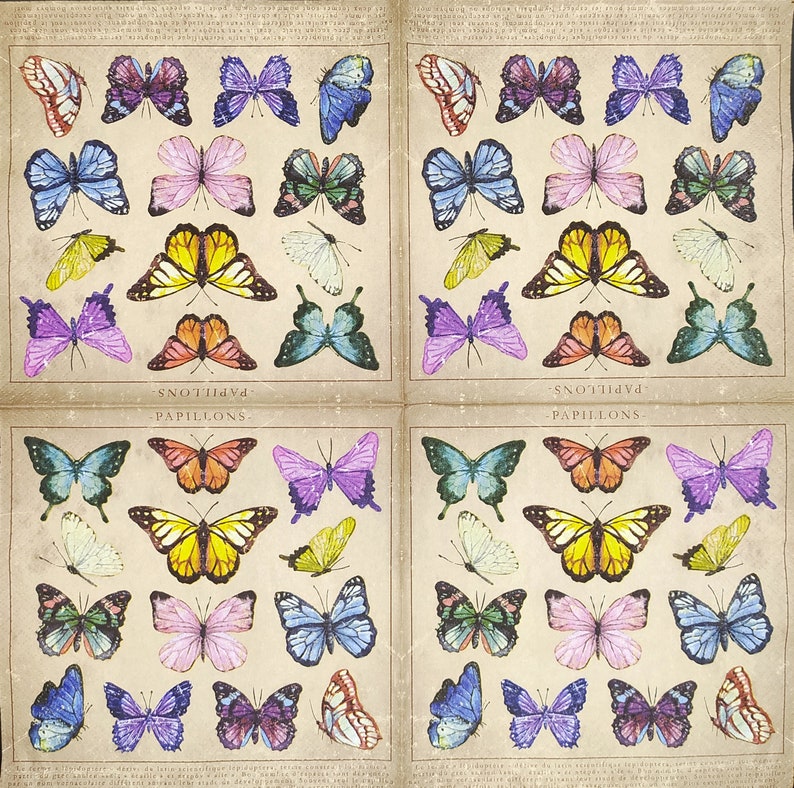 N972# 3 Pieces of Single Paper Napkins for Decoupage, Craft Tissue, and ...