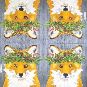 P472# 3 Pieces of Single Paper Napkins for Decoupage, Craft Tissue, Red ...