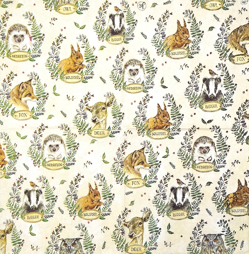 Q559# 3 Pieces of Single Paper Napkins for Decoupage, Craft Tissue ...