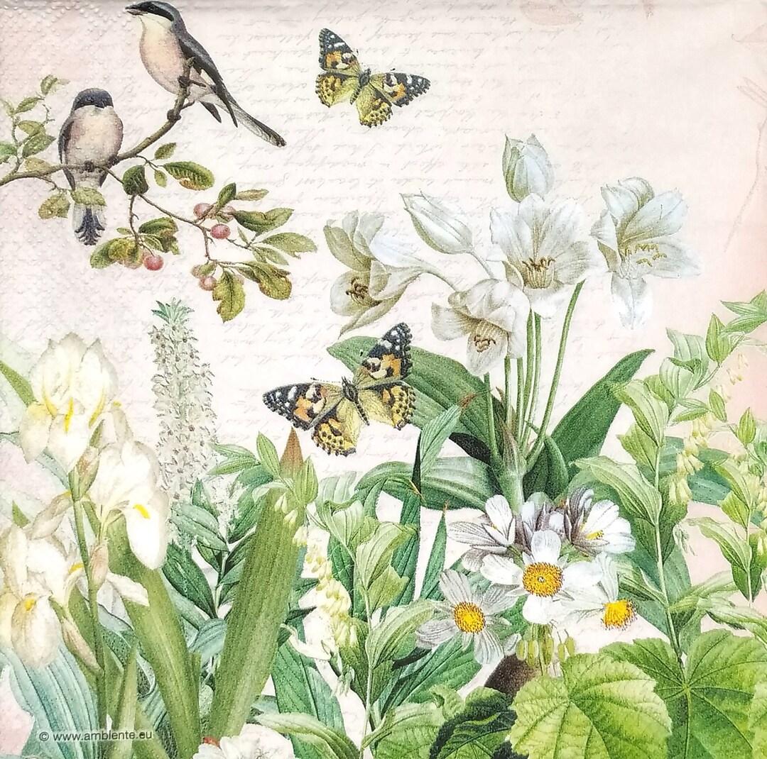 T099# 3 Pieces of Single Paper Napkins for Decoupage, Craft Tissue ...